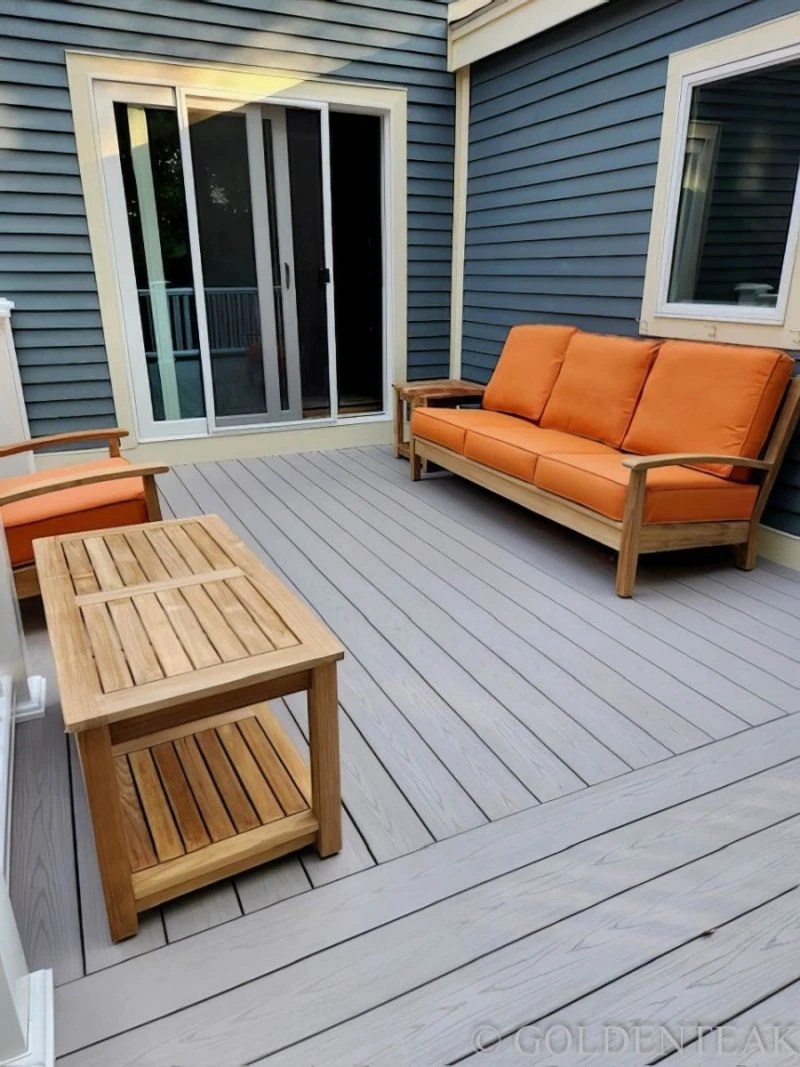 Teak Deep Seating and Coffee Table in Tuscan on deck - customer photo ...