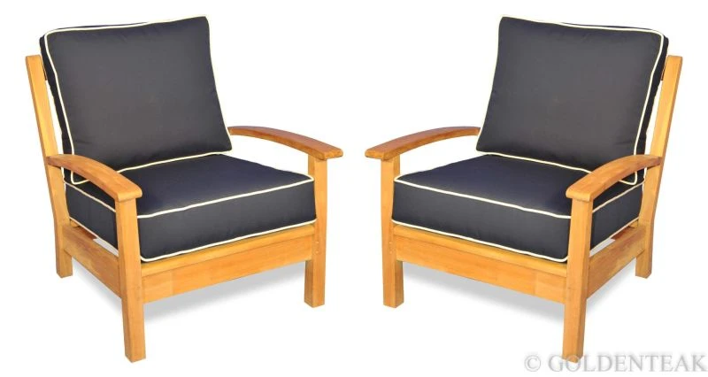 Deep Seating Club Chair with Teak Frame – Goldenteak