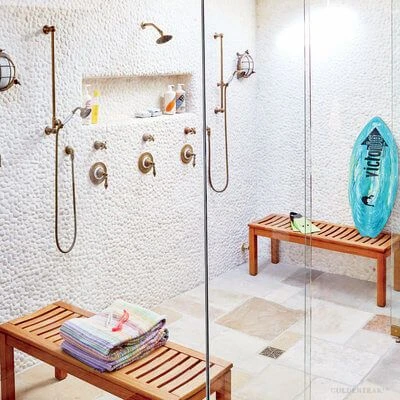 Buy Teak Shower Bench Rosemont 19.5 Inch GoldenTeak